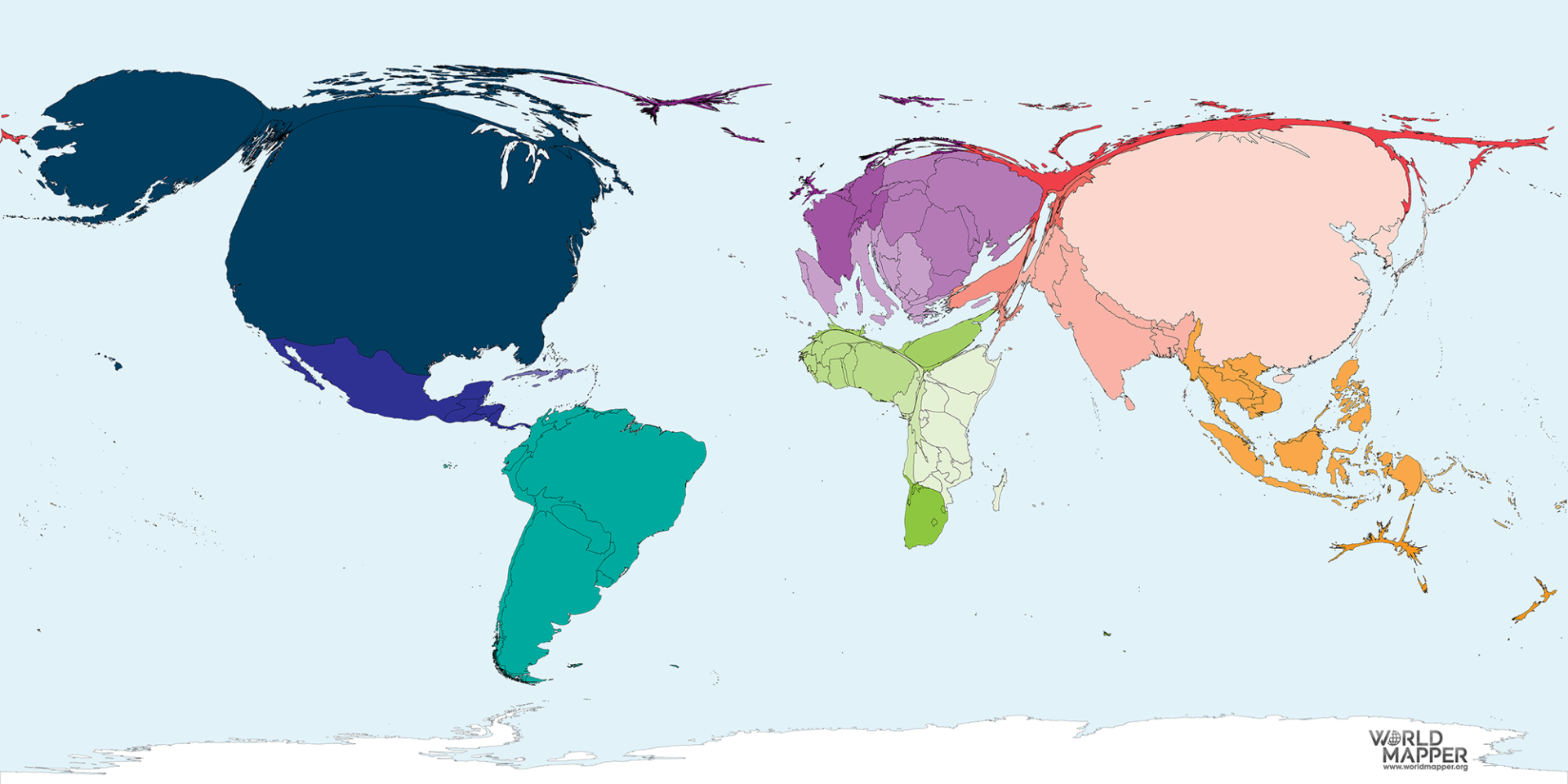 Maize Production - Worldmapper