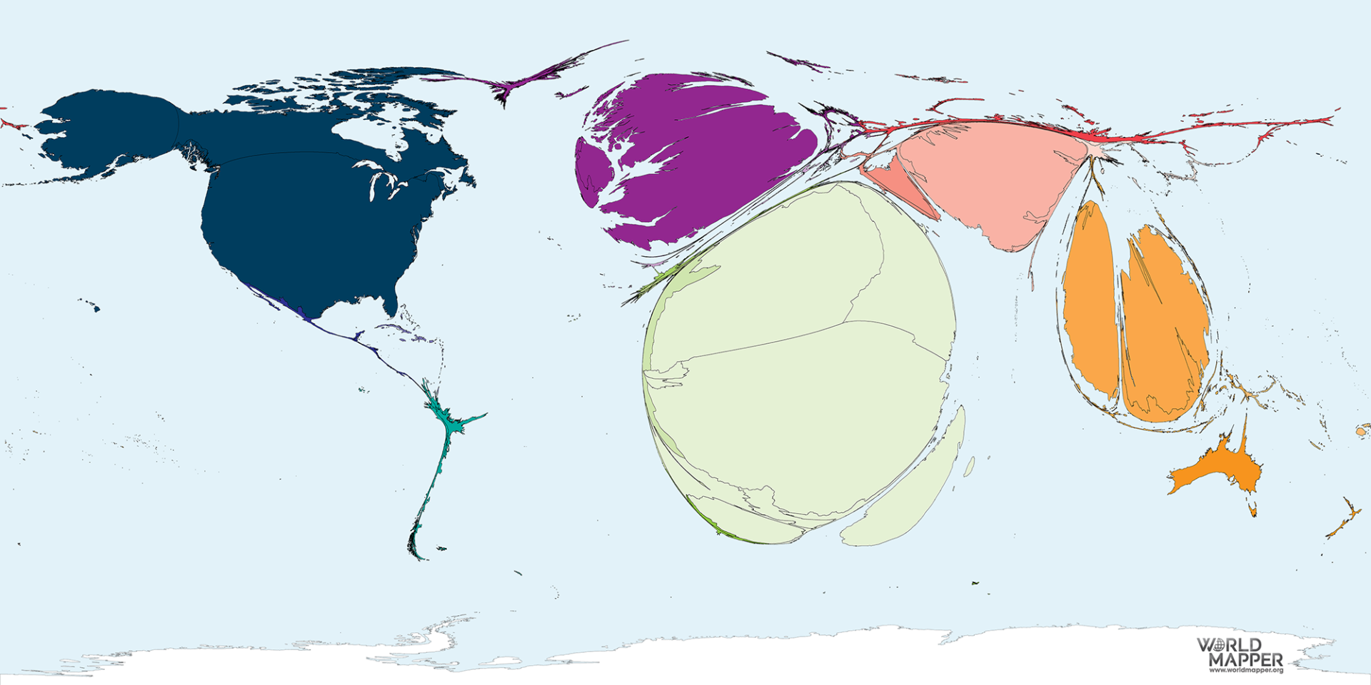 Spread of the Gujarati Language - Worldmapper