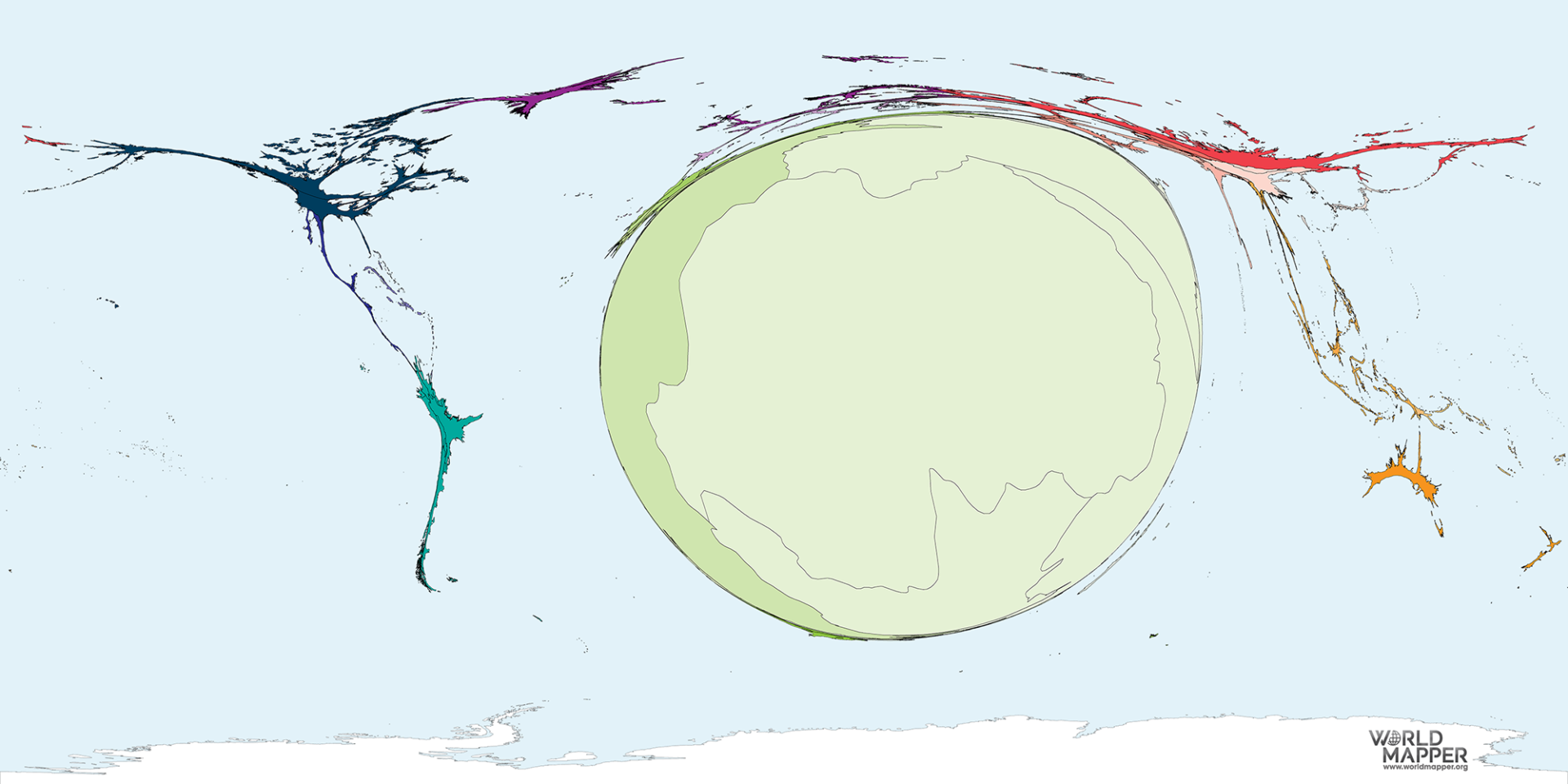 Canada Gridded Population - Worldmapper
