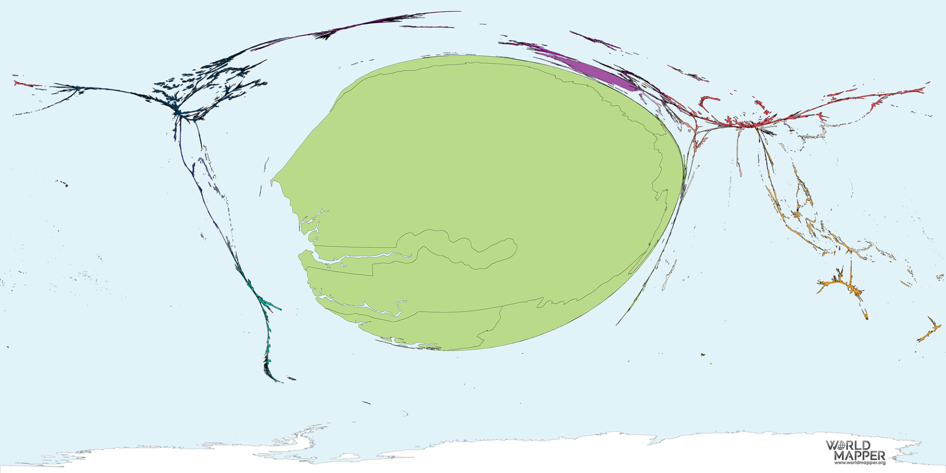 Population Year 2020 - Worldmapper