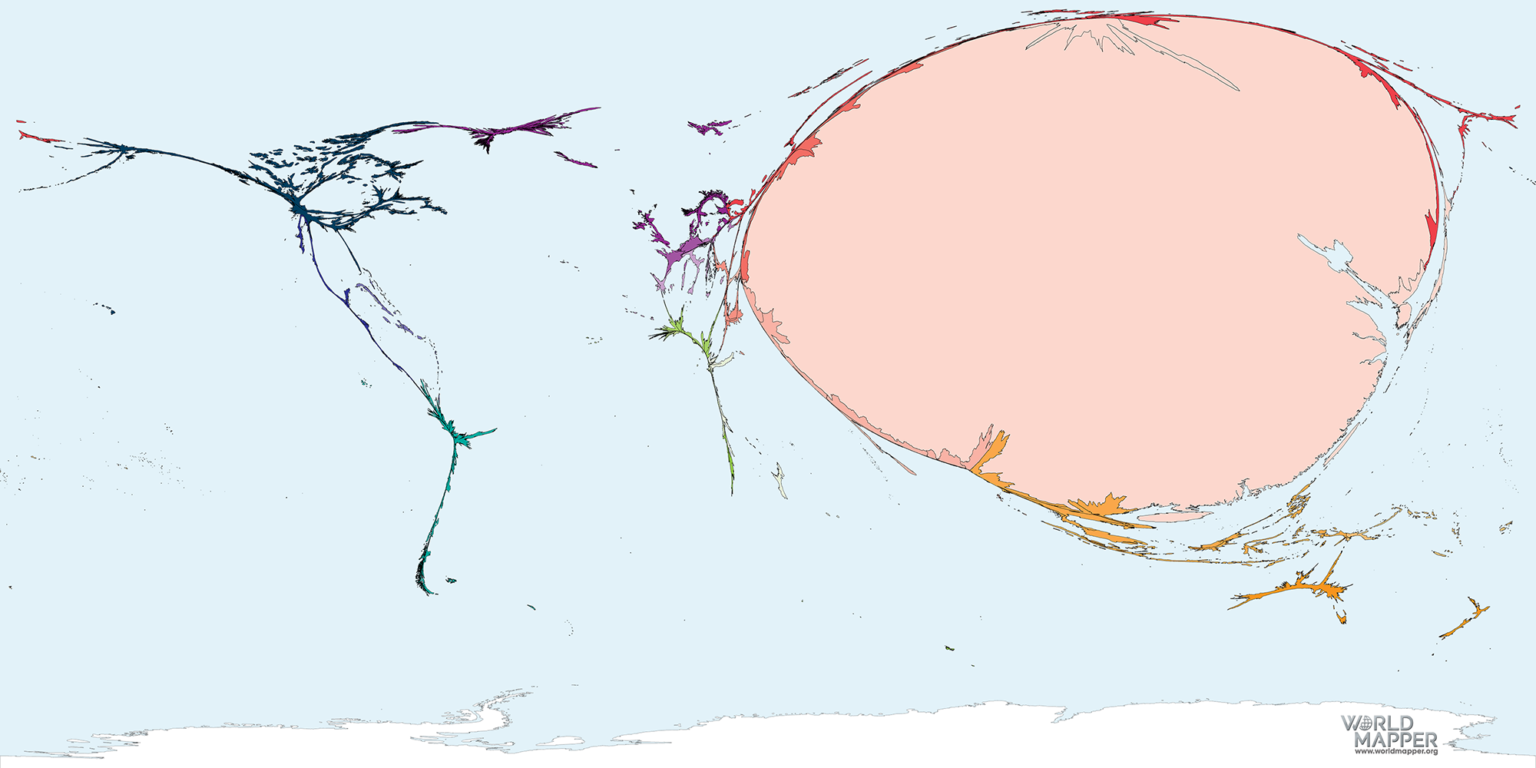 Atheist Population - Worldmapper
