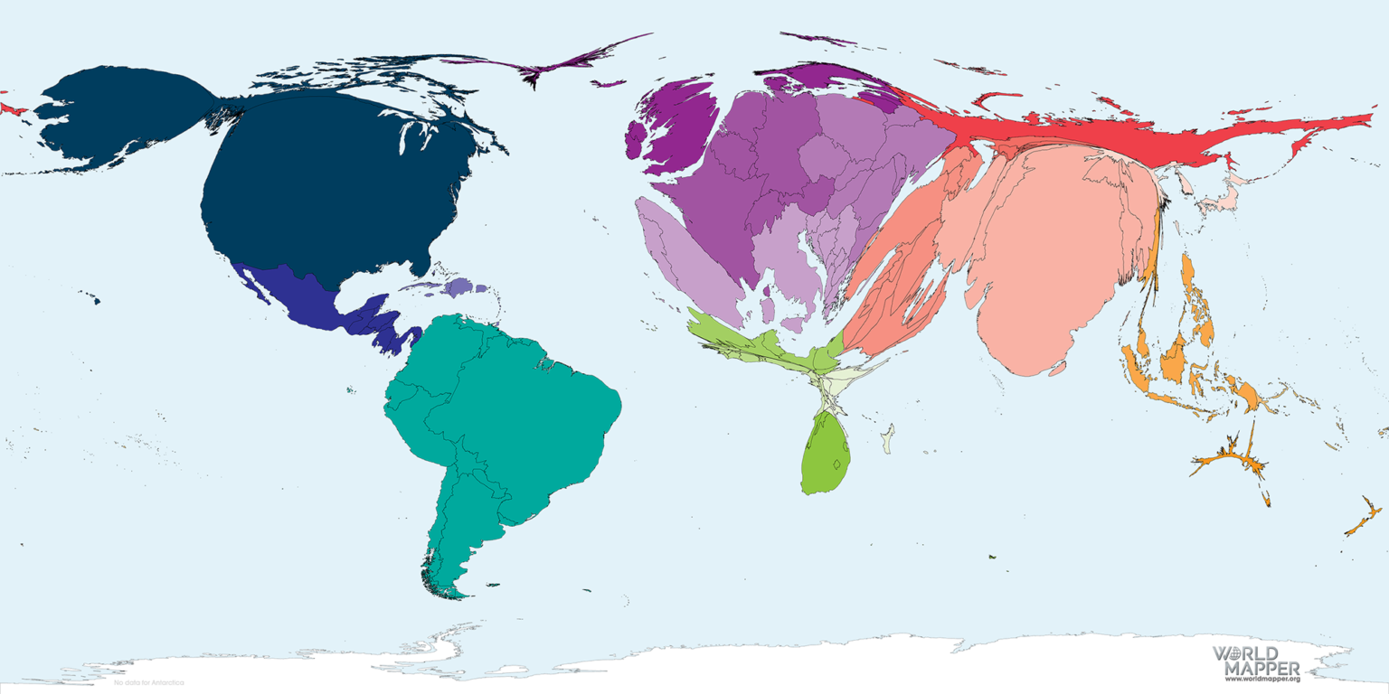 Ecological Footprint of Consumption 2019 - Worldmapper