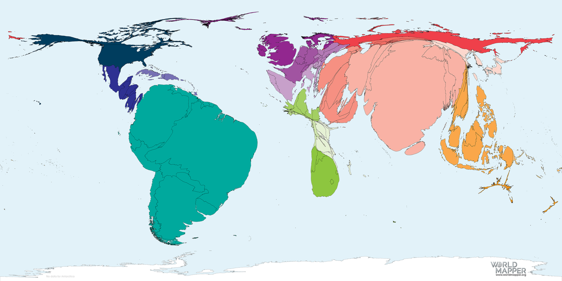 Multidimensional Poverty 2019 - Worldmapper