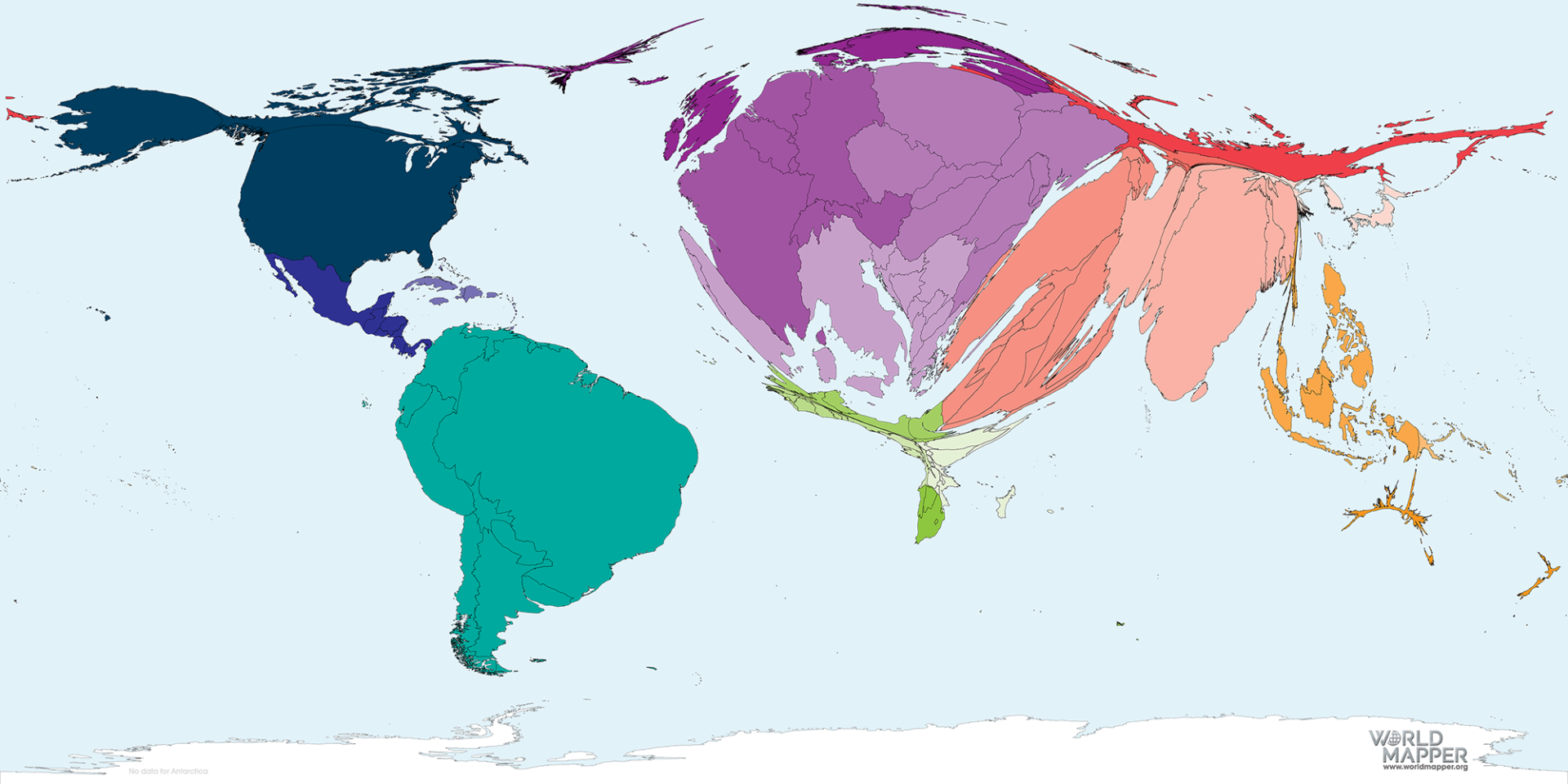 Births 2020 - Worldmapper