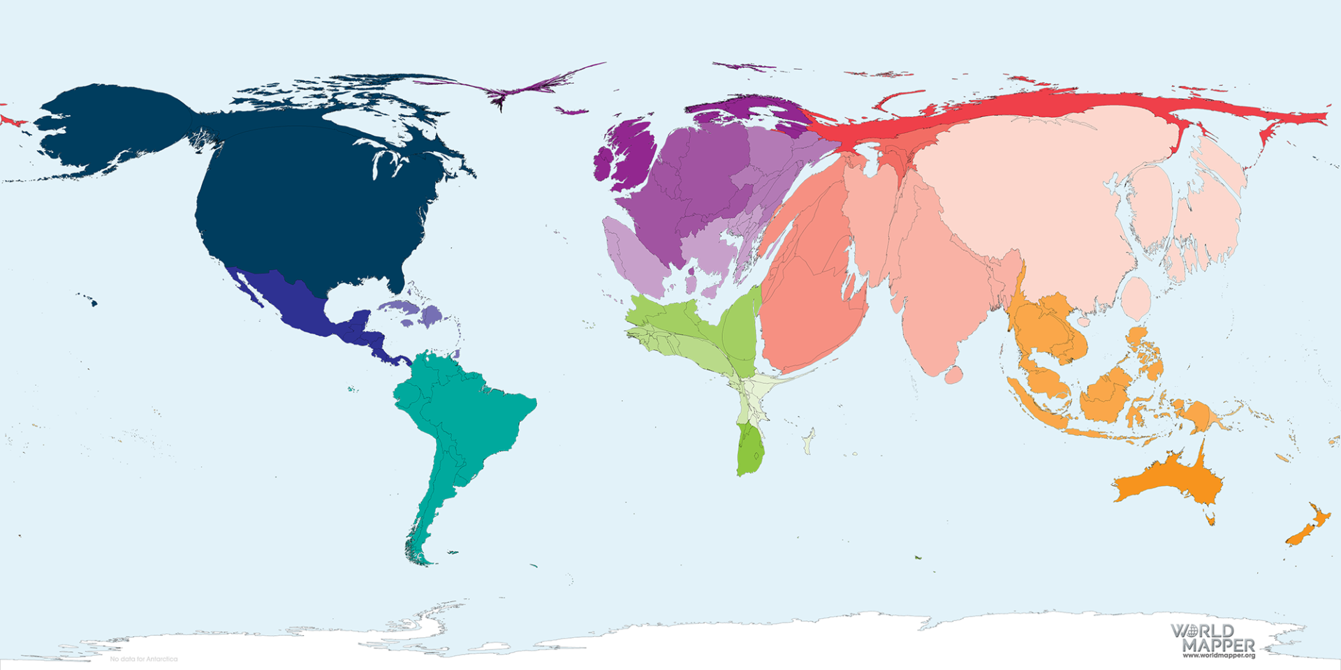 Worldmapper | rediscover the world as you've never seen it before
