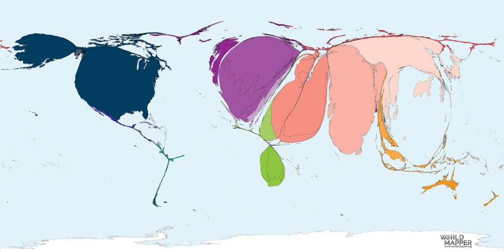 Worldmapper | rediscover the world as you've never seen it before