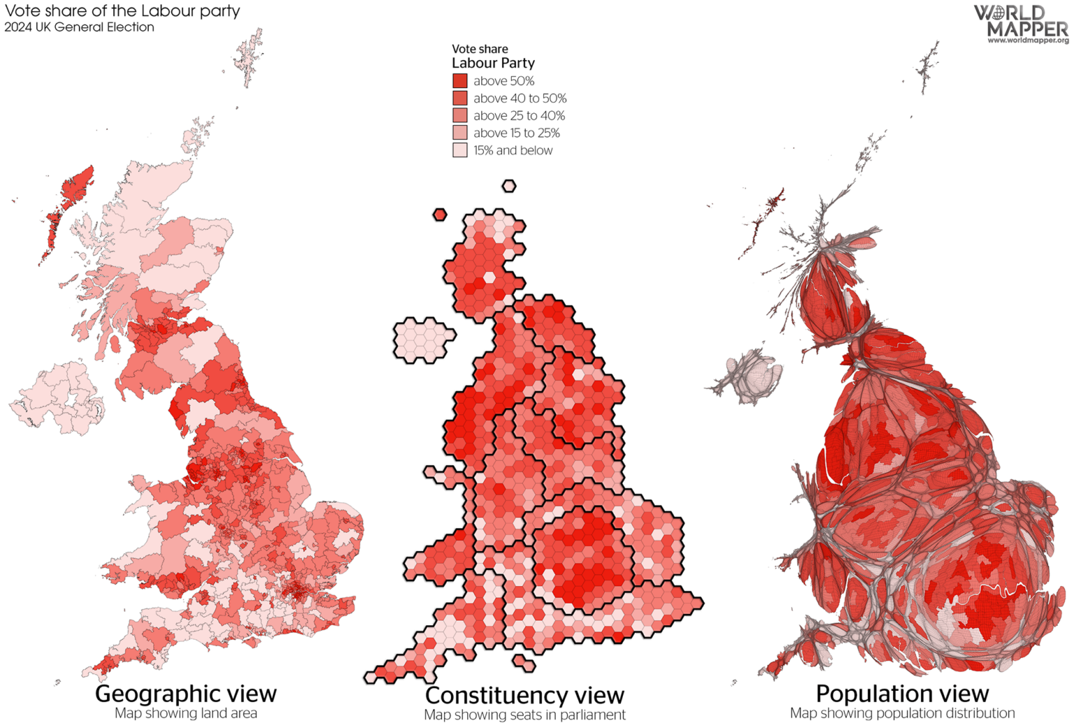| UK General Election 2024: Labour Party Vote Share