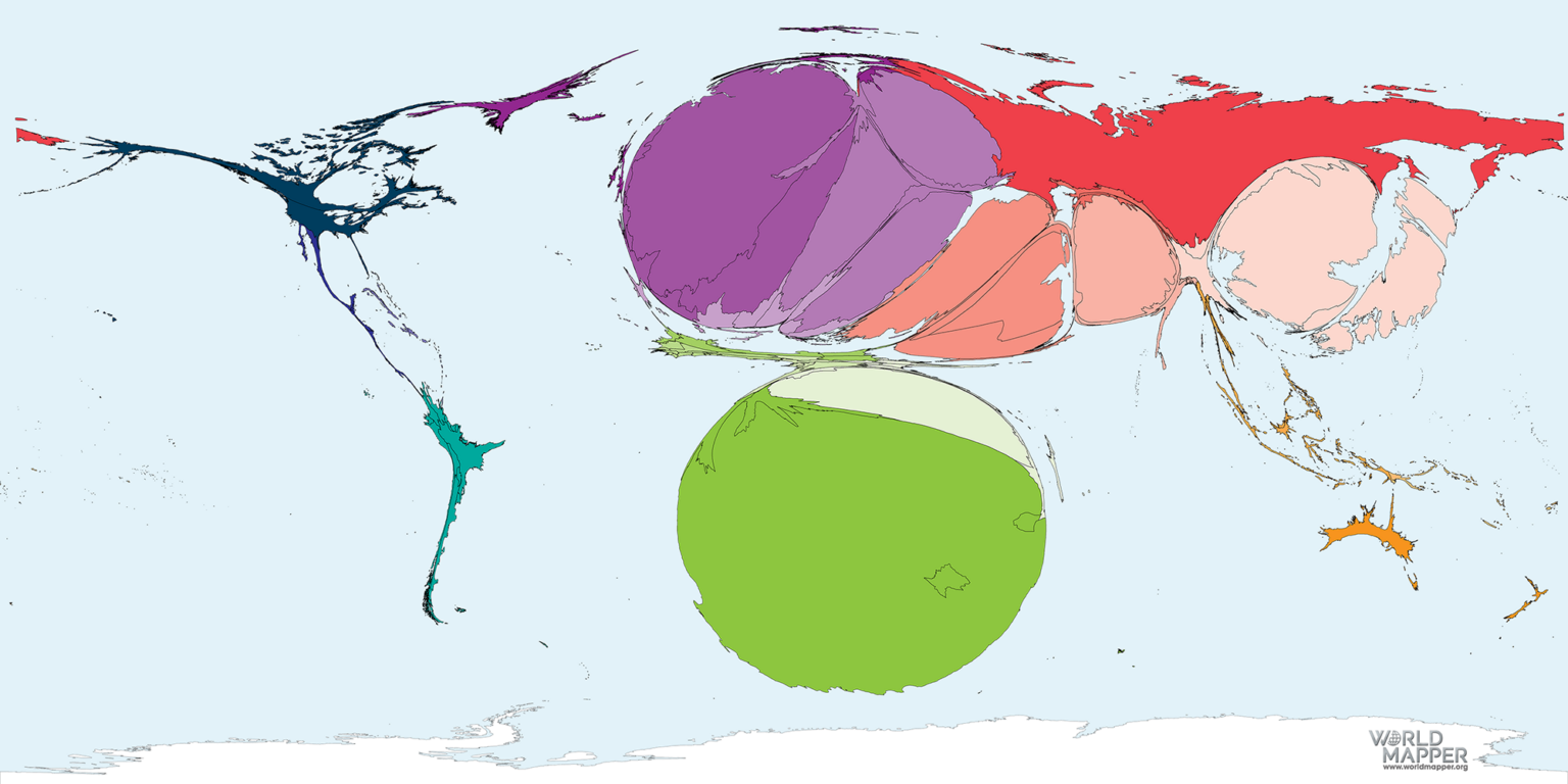 Uk General Election 2024 Second Placed Parties Worldmapper 6024