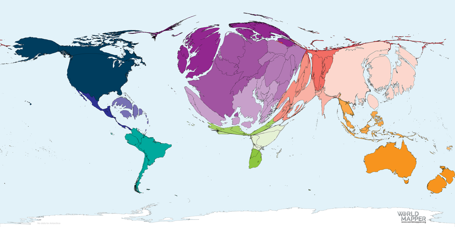 Worldmapper | rediscover the world as you've never seen it before