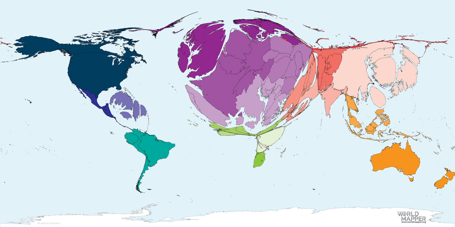Worldmapper | rediscover the world as you've never seen it before