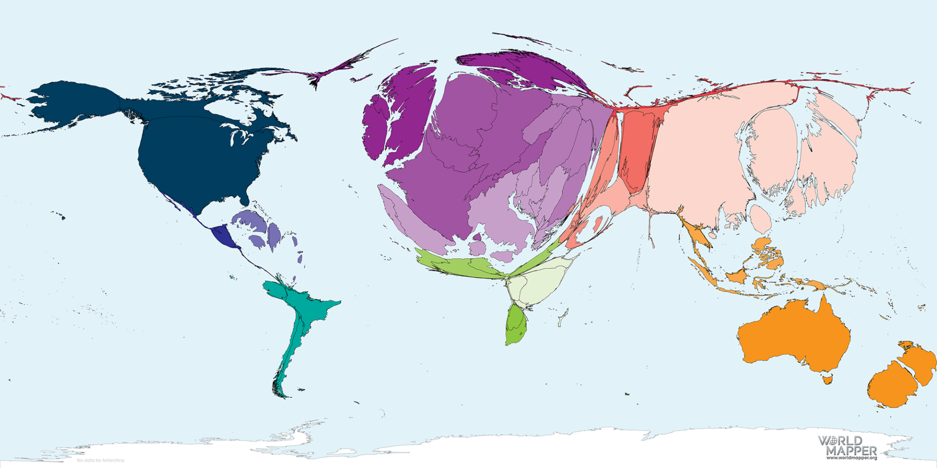 Worldmapper | rediscover the world as you've never seen it before