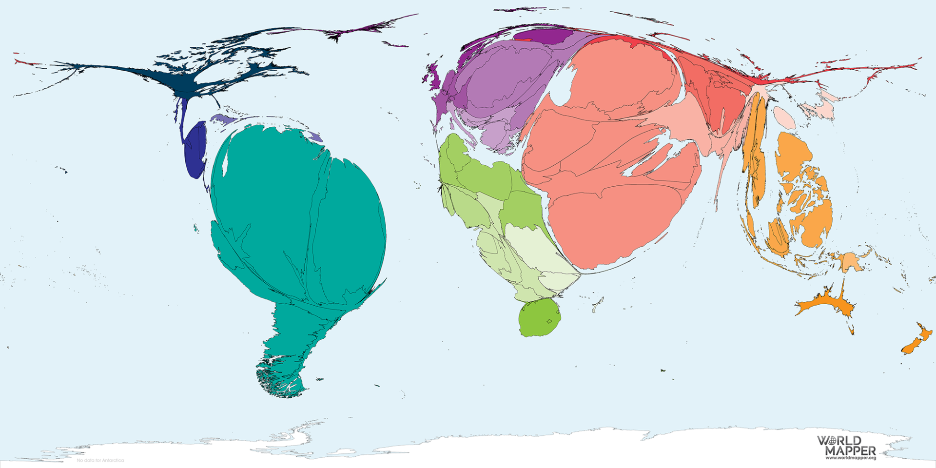 Worldmapper | the world as you've never seen it before